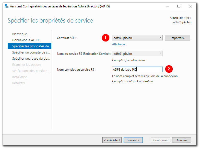 Installer ADFS sous Windows Server 2022